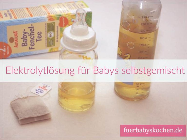 Elektrolytlösung für Babys selber machen ? › Für Babys kochen leicht gemacht